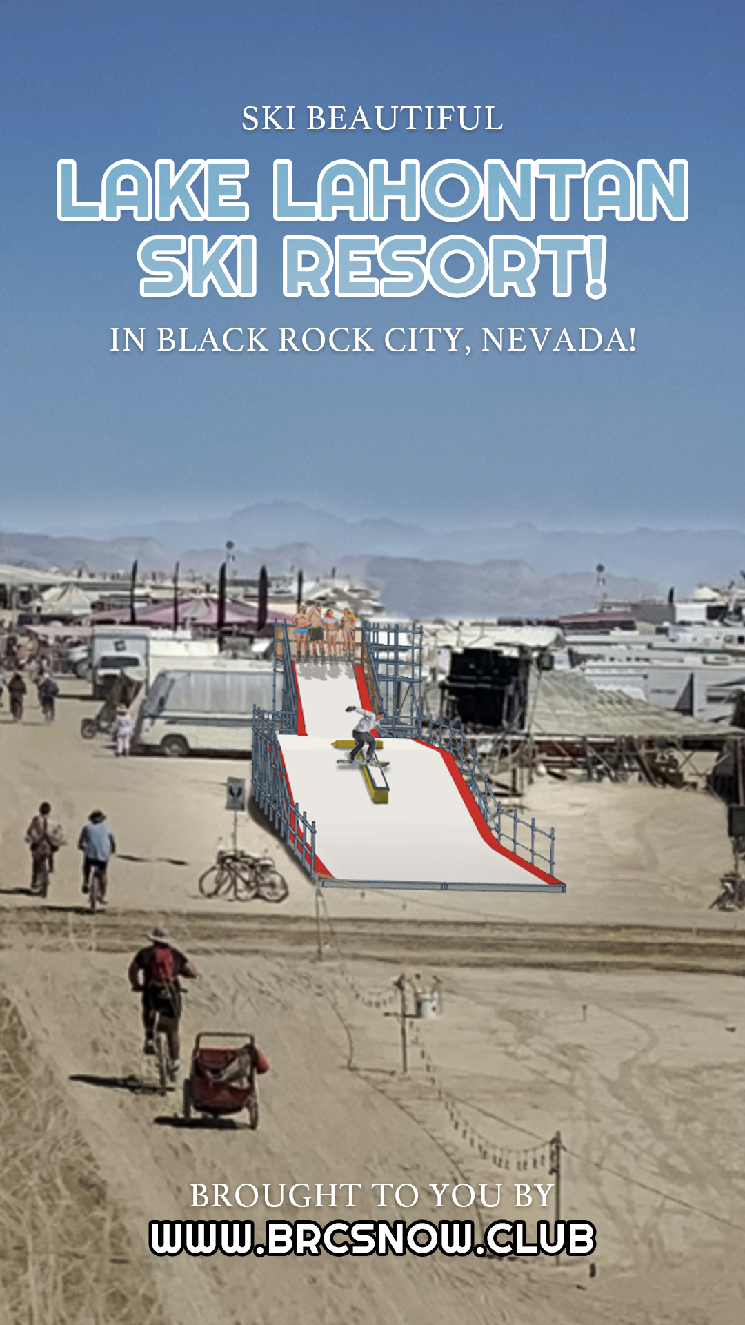 Plans for Dry Ski Slope at Burning Man Festival