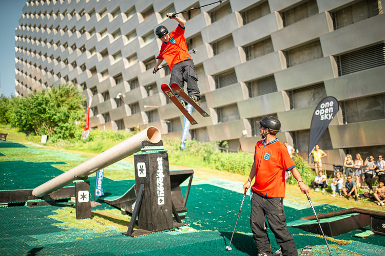 Skiers Battle It Out in Summer Contest on Denmark’s Dry Ski Slope Power ...